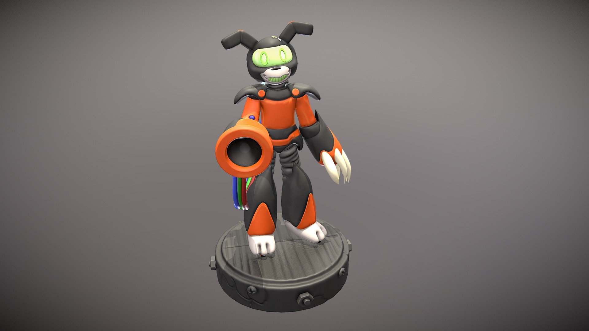Robot Bunny - 3D model by key3dworks [9104bca] - Sketchfab