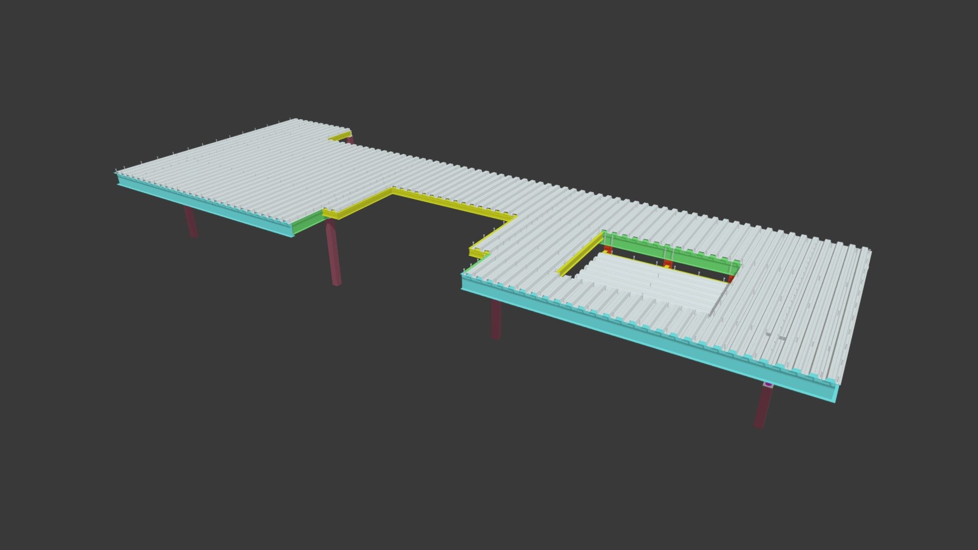 Deck Metálico - 3D model by Breno Oliveira Engenharia ...