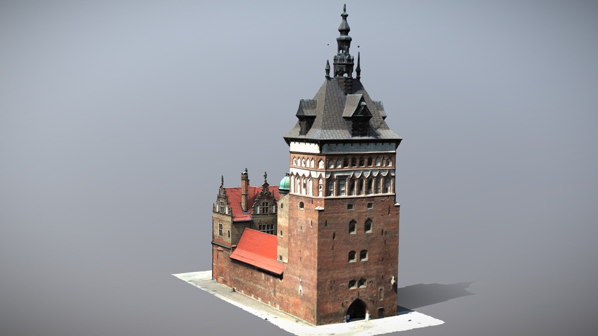 Torture House and Prison Tower, Gdańsk - 3D model by dariusz.cyparski ...