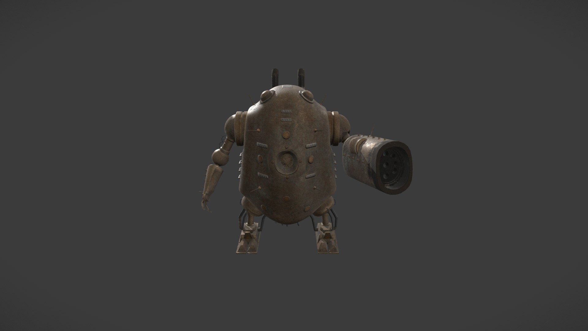 Rusted War Machine - 3D model by RJ Anthony (@RJAnthony) [9109a28 ...