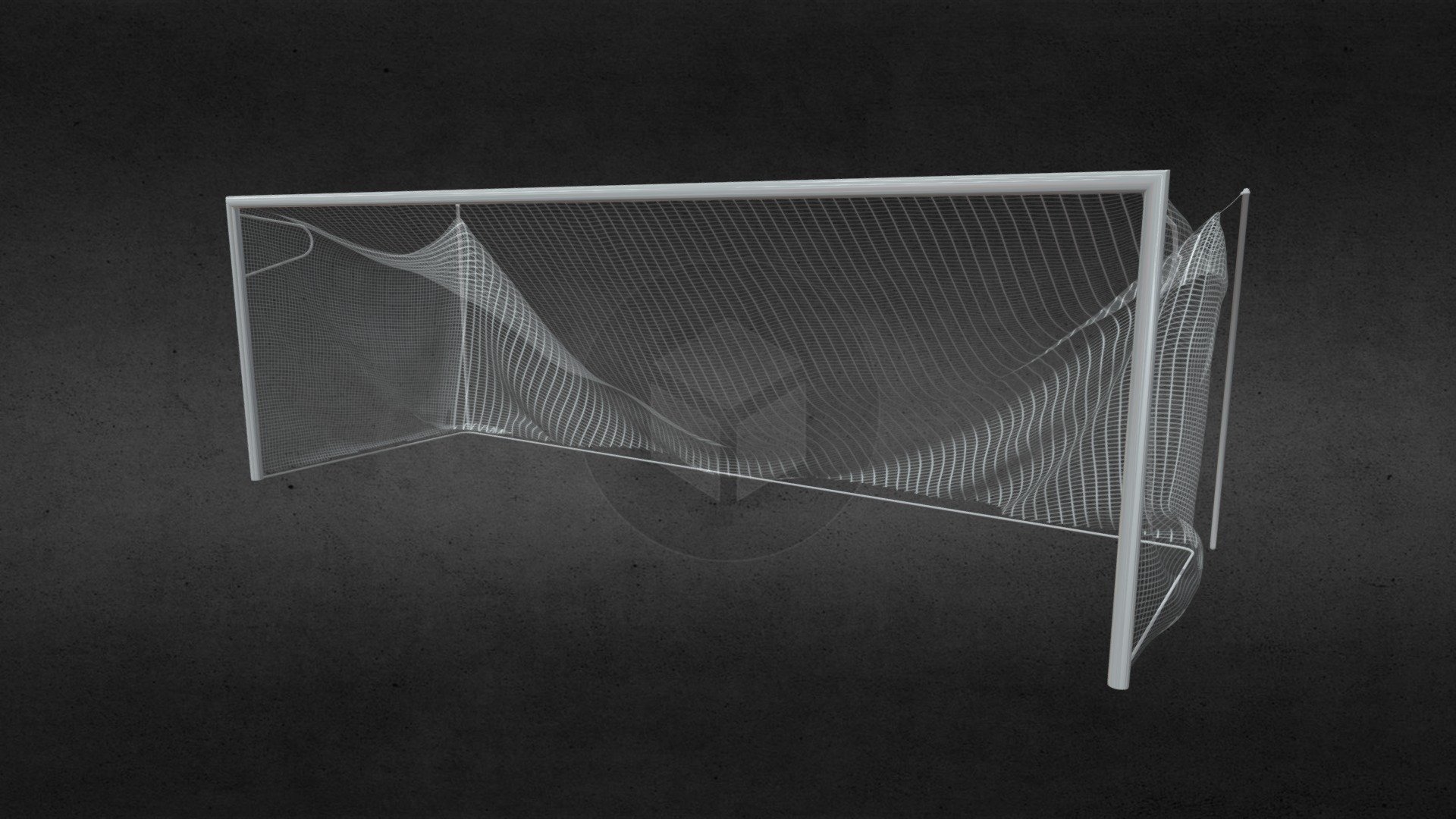 Soccer- Goal - 3D model by llllline [910aac4] - Sketchfab