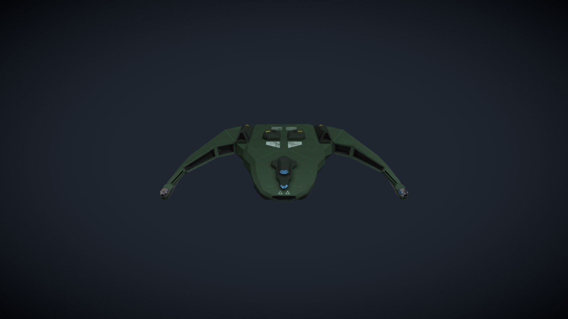 Space Ship - Hawk - 3D model by polynomials [910c4ac] - Sketchfab