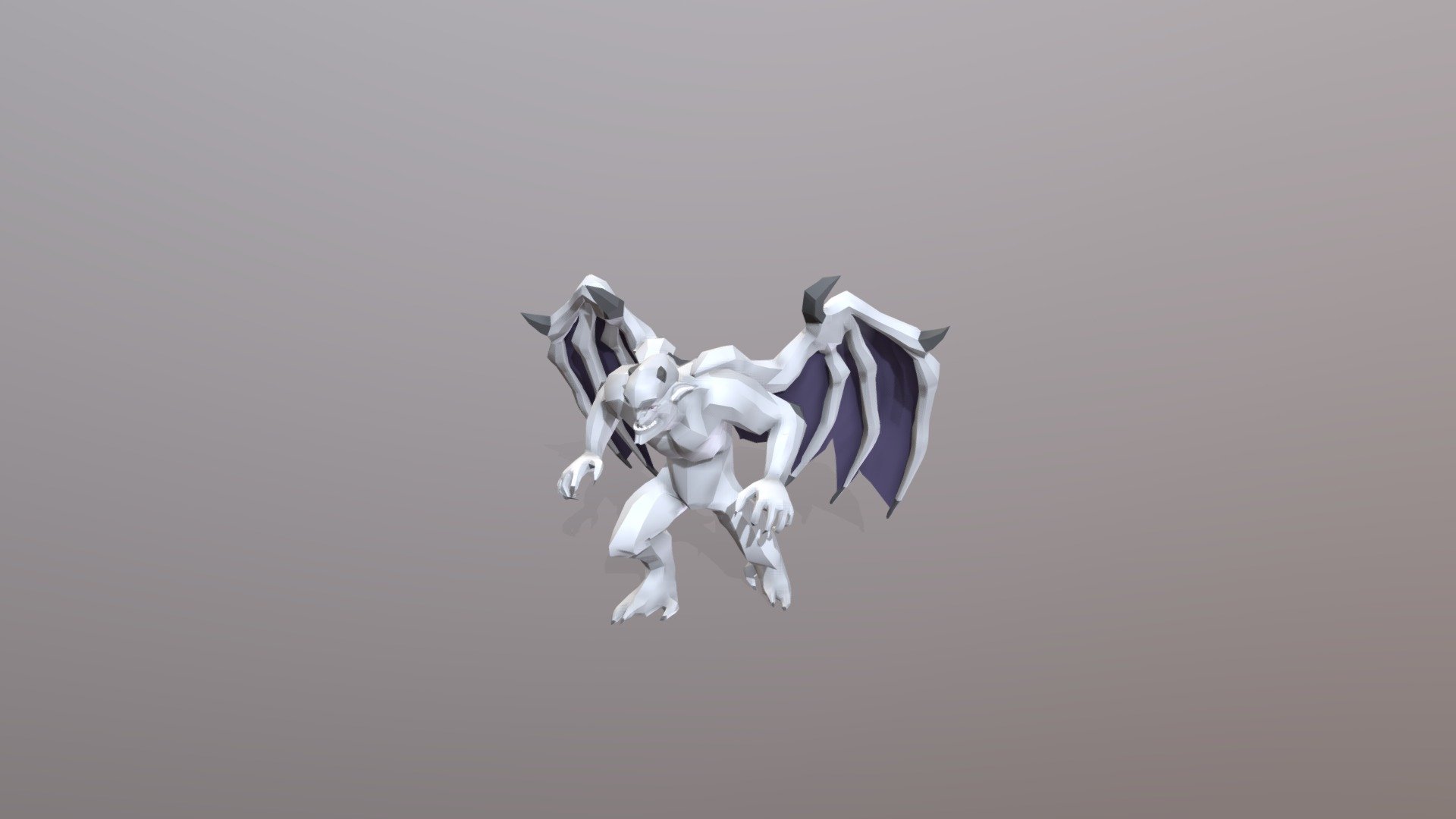 Low Poly - Gargoyle - 3D model by Infinity PBR (@infinitypbr) [910cfe3 ...