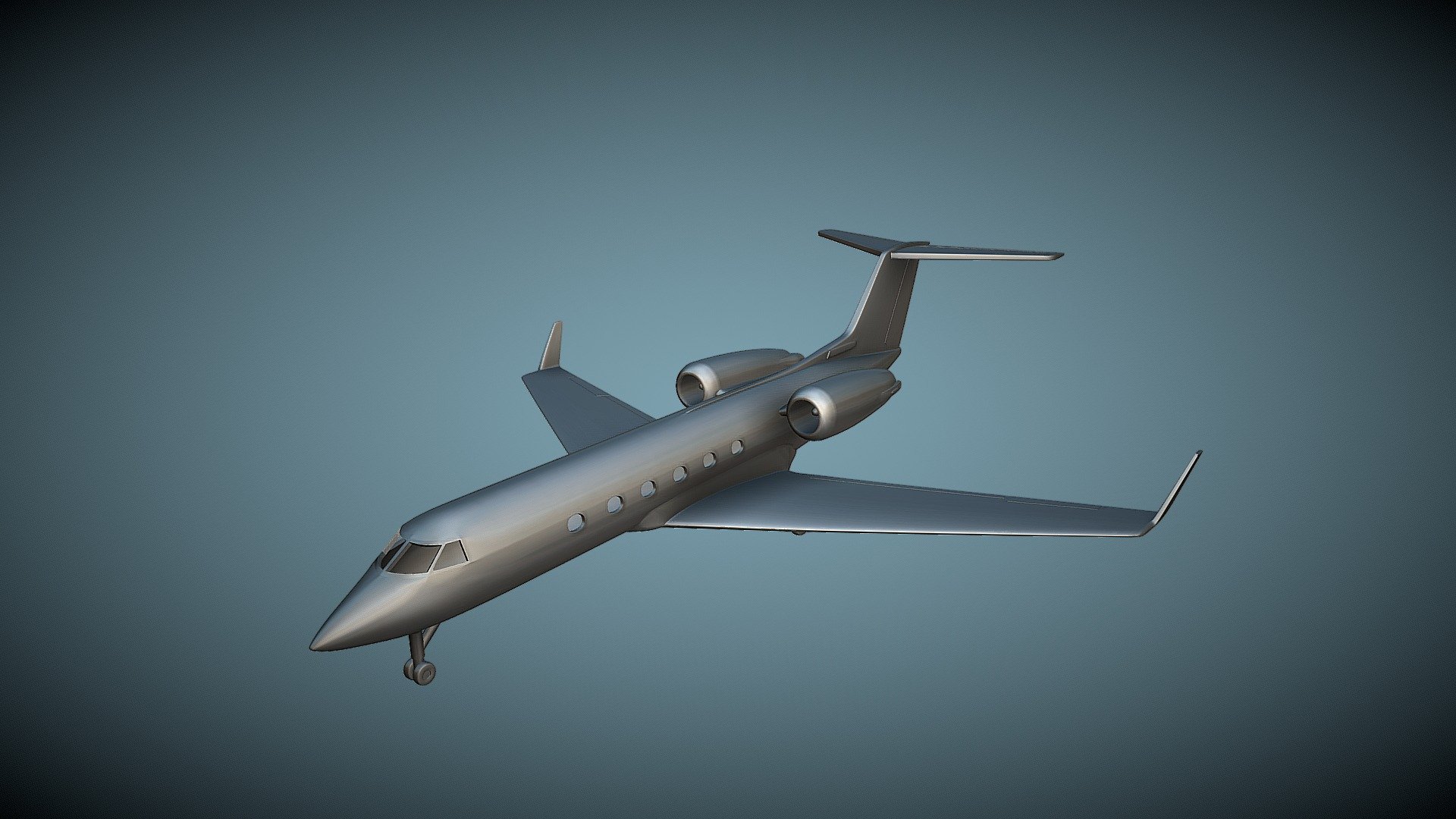 Gulfstream G-IV (G400) - 3D Printable Model - Buy Royalty Free 3D model ...