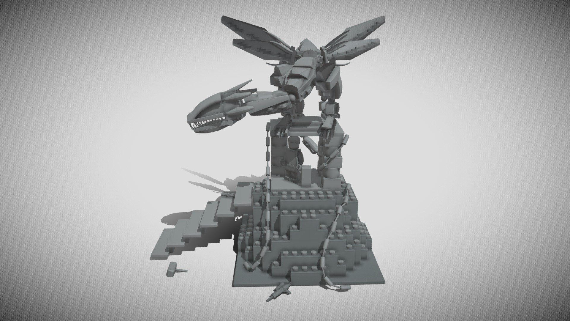 Cave Dragon Lego - Download Free 3D model by Trunks299 [91146ab ...