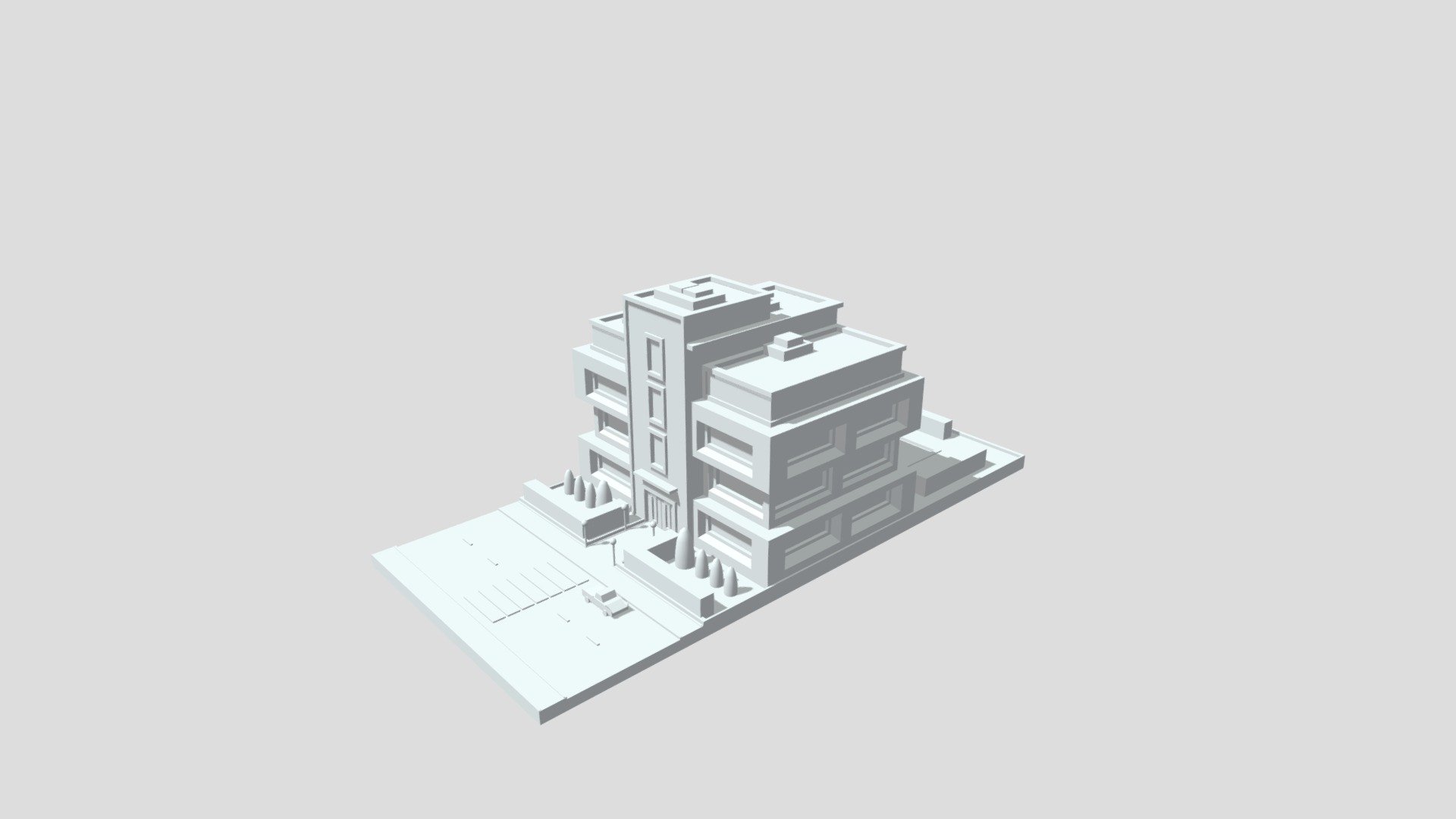 Isometric building - 3D model by Yggr (@Yggdrasyl) [91164d9] - Sketchfab