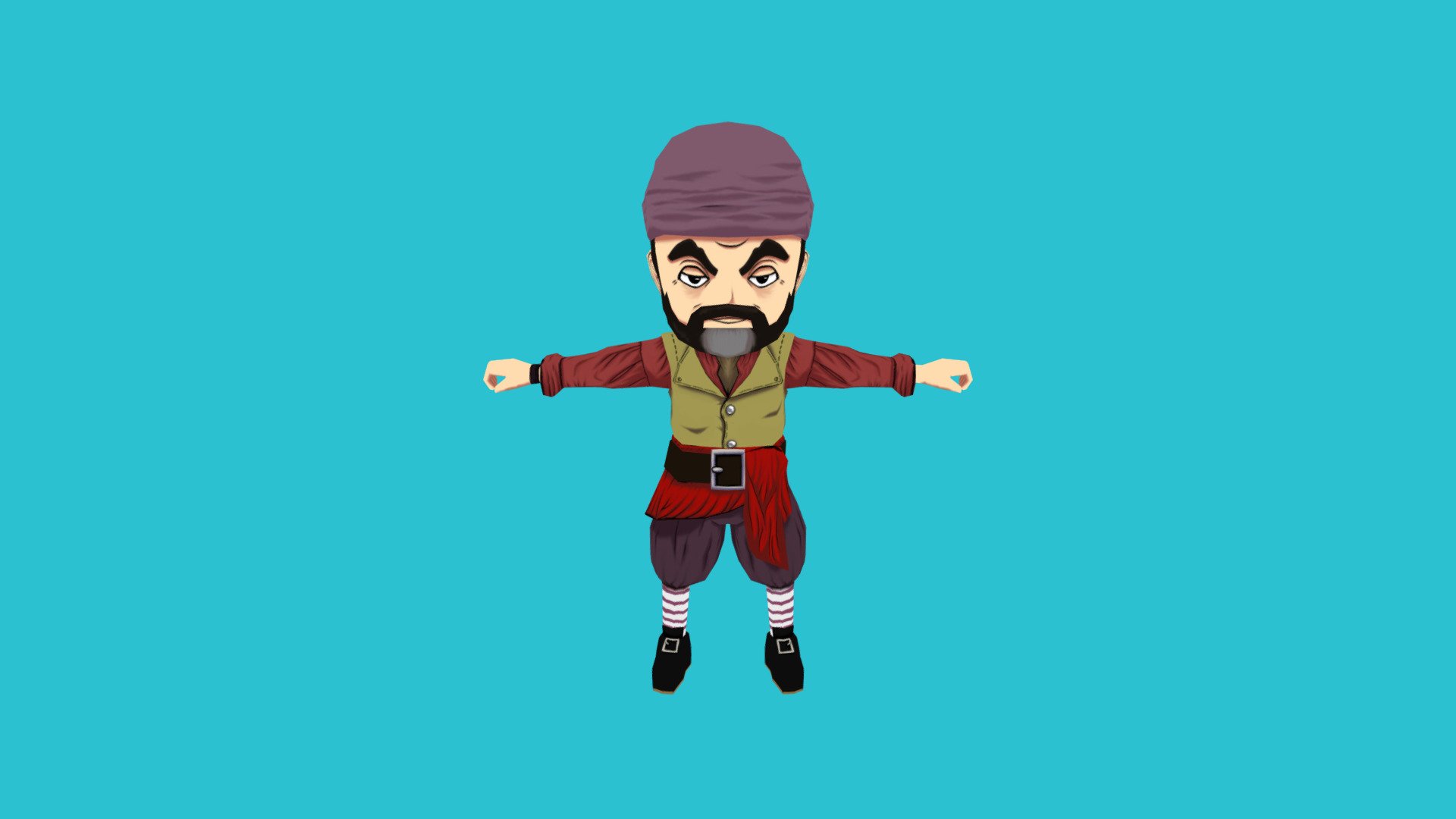 Chibi Captain Curry - 3D model by julien.terrier [9118e87] - Sketchfab