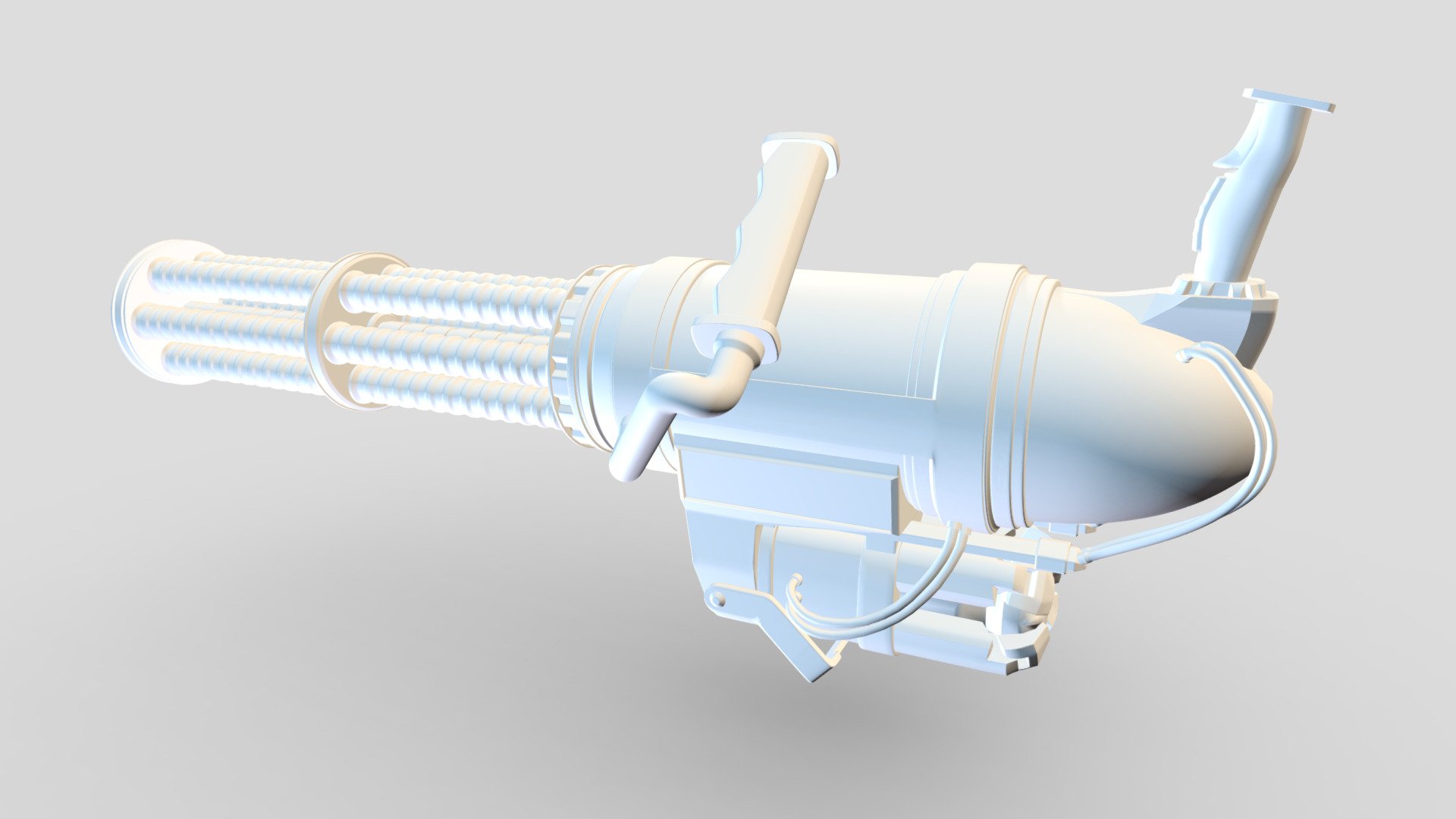 HK Gatling Laser Fallout 2 High Poly - 3D model by Kabus (@kabusdev ...
