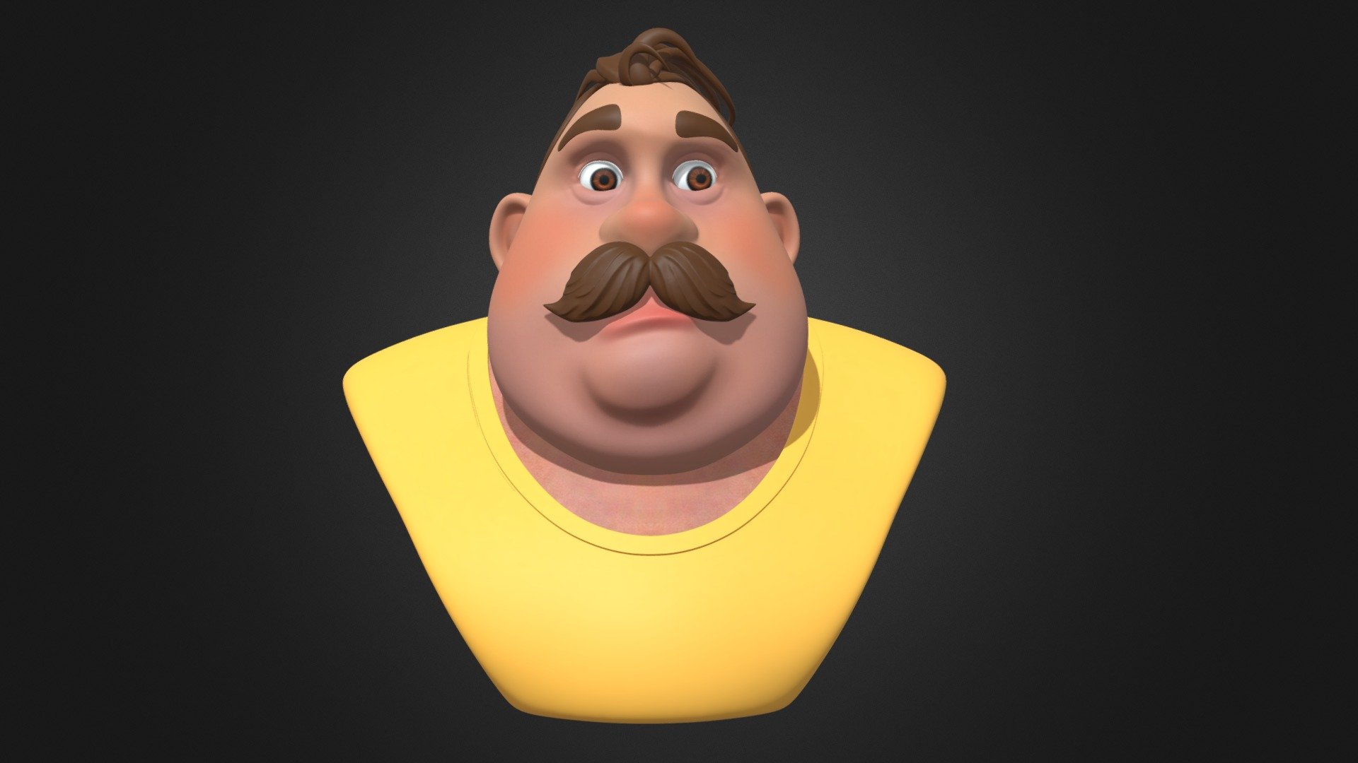Man Bust - 3D model by patiladarsh845 [91198be] - Sketchfab