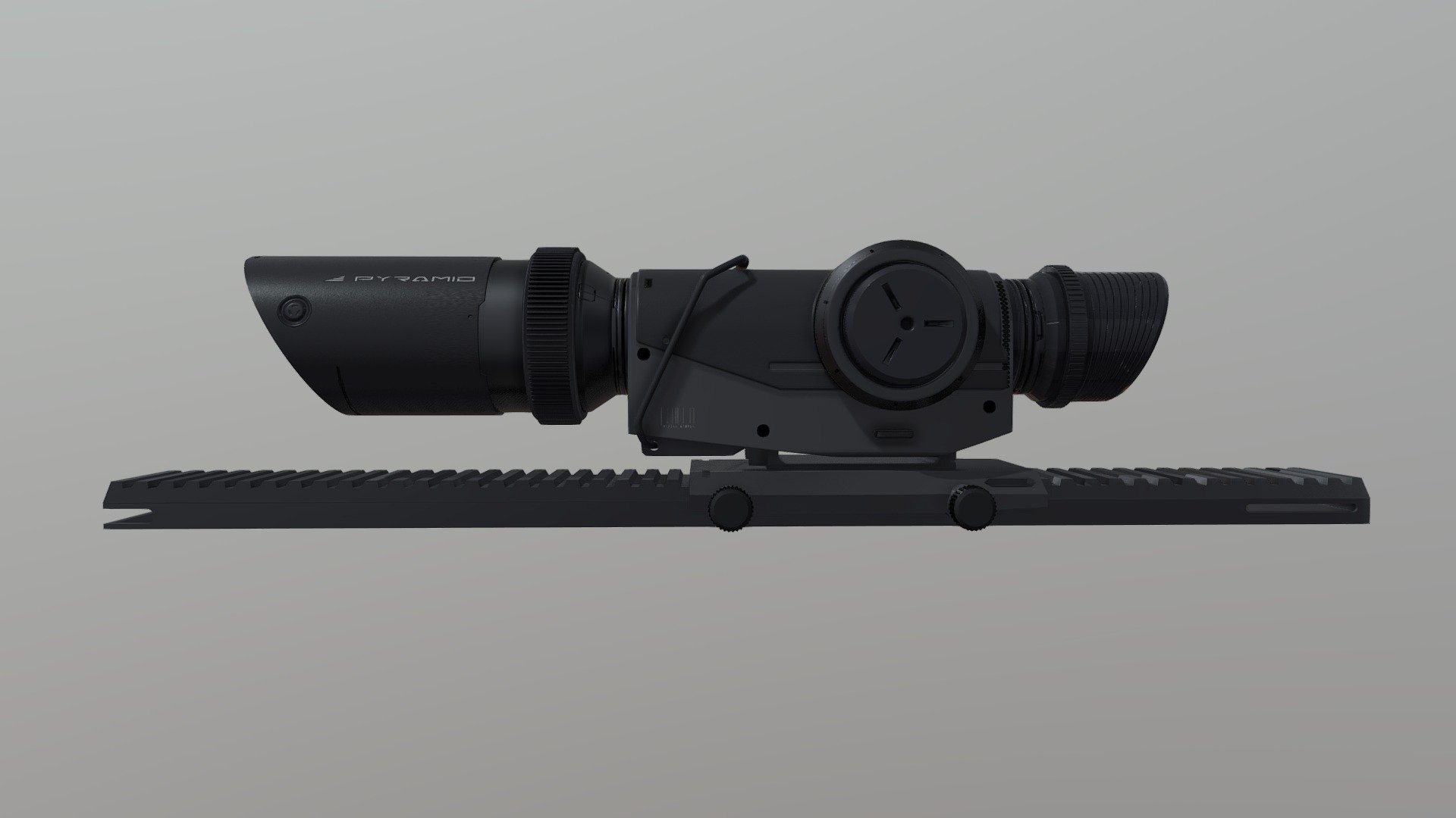 Sci-fi Rifle Scope - 3D model by hcartstudio [911b060] - Sketchfab