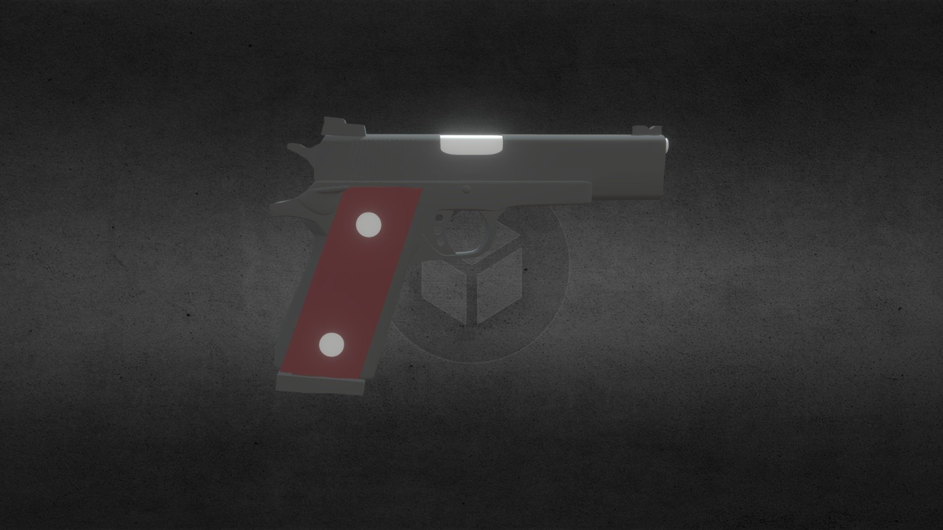 Low Poly 1911 - Download Free 3D model by The Blender Arsenal ...