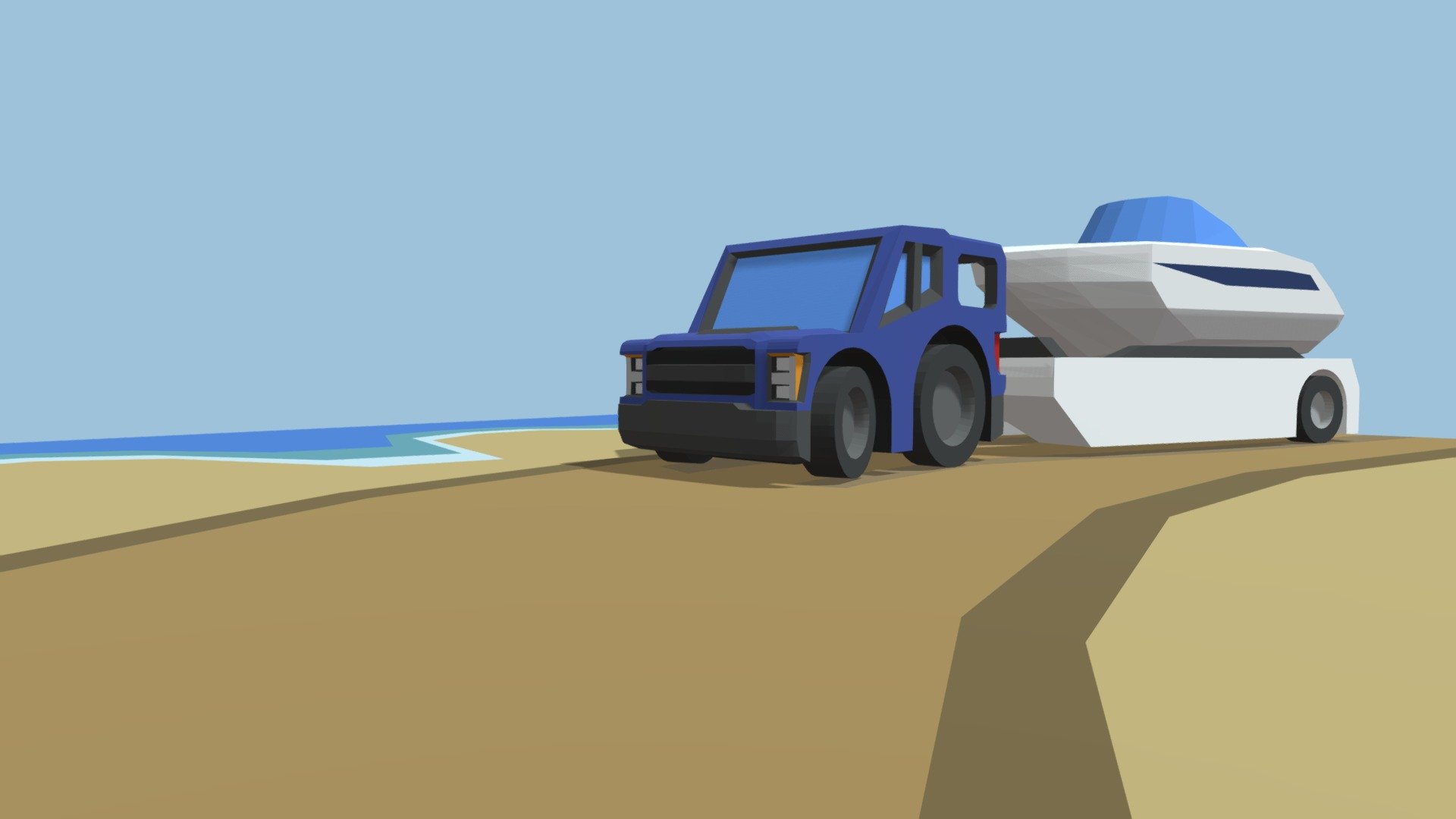 Choro-q Ford F-150 Raptor on the beach - 3D model by james. (@james ...