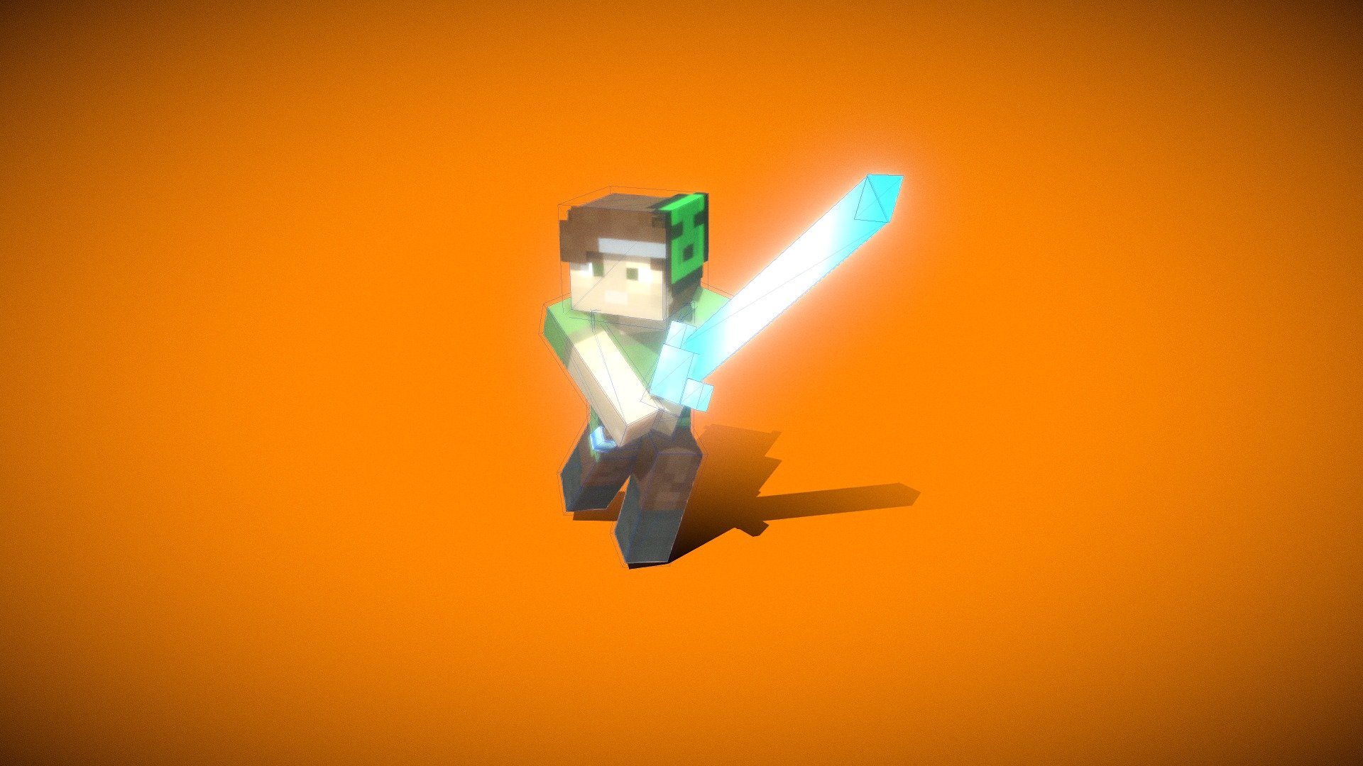Better Diamond Sword Pose - 3D model by Panda_Man_III [911ee3b] - Sketchfab