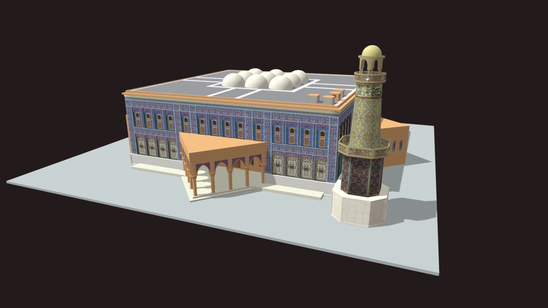 Katara Mosque Doha - 3D model by nuralam018 [911f3e5] - Sketchfab