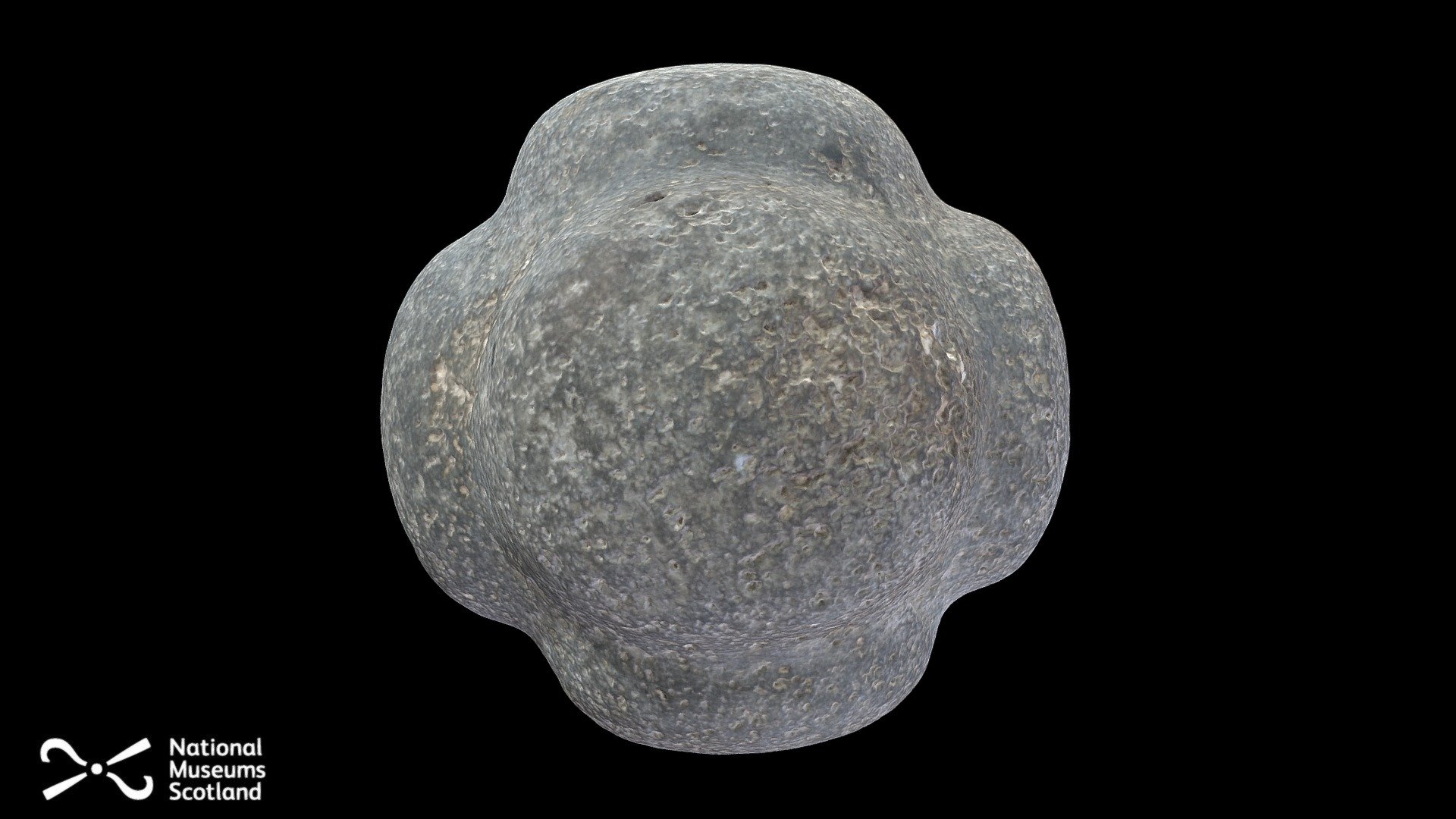 Carved stone ball, Wester Cairnie, Perthshire - 3D model by National ...