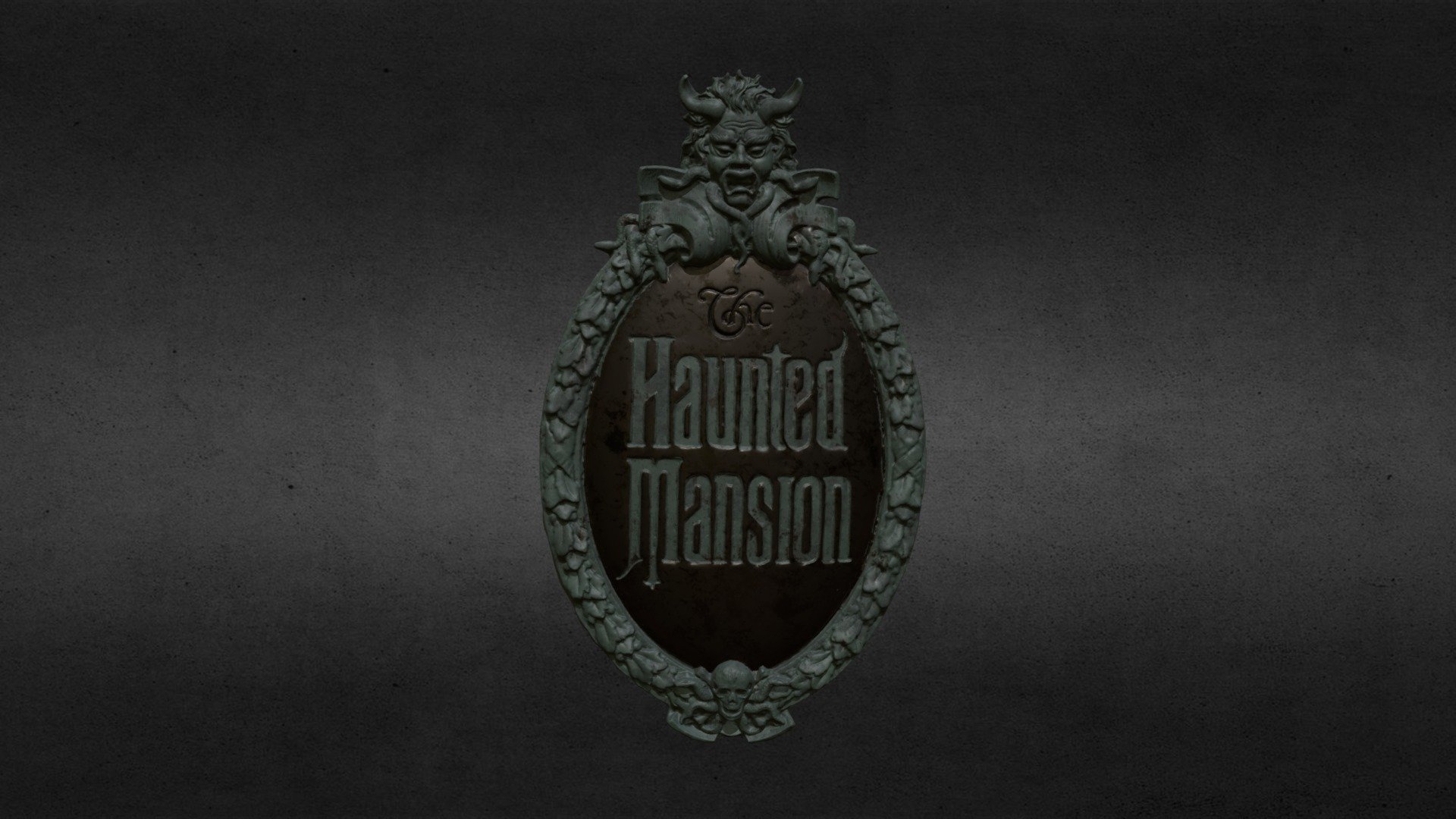 Haunted Mansion: Entrance Plaque - Download Free 3D model by WED ...