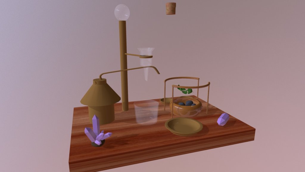 Alchemy Set - 3D model by Victoria (@vikirose) [91271d9] - Sketchfab
