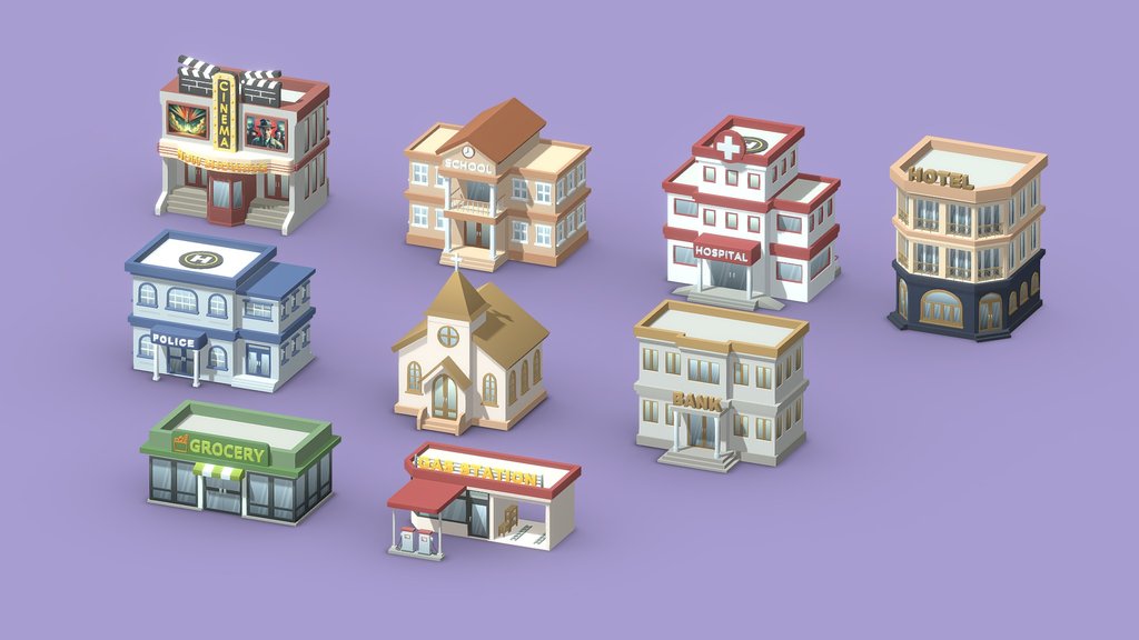 Low Poly Models - A 3D model collection by Minimoku - Sketchfab
