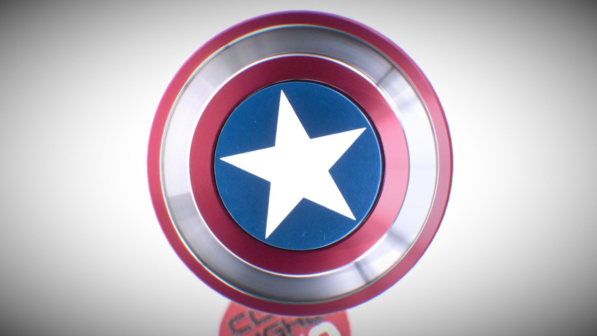 Captain America Fidget Spinner - 3D model by BachKhoaBkc [912bfec ...