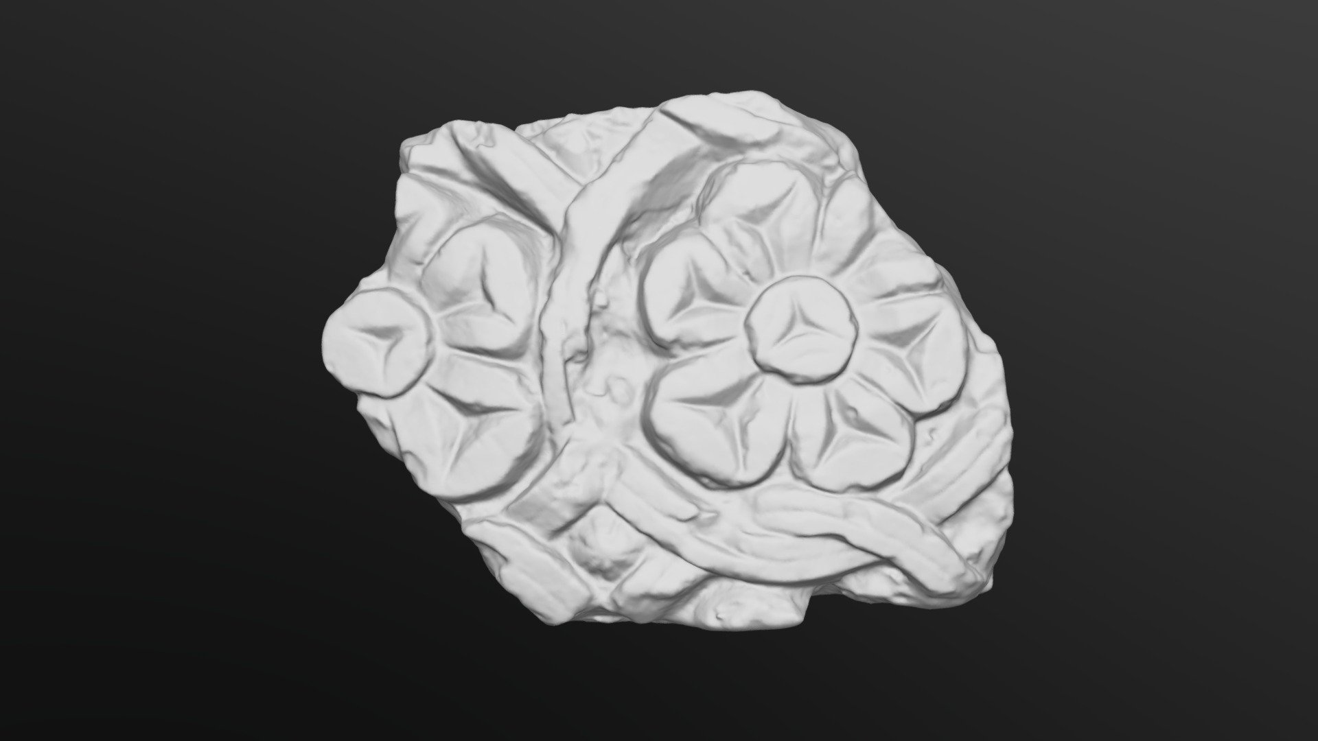 Decorative Brick with Floral Motif (VCU_3D_4533) - Download Free 3D ...
