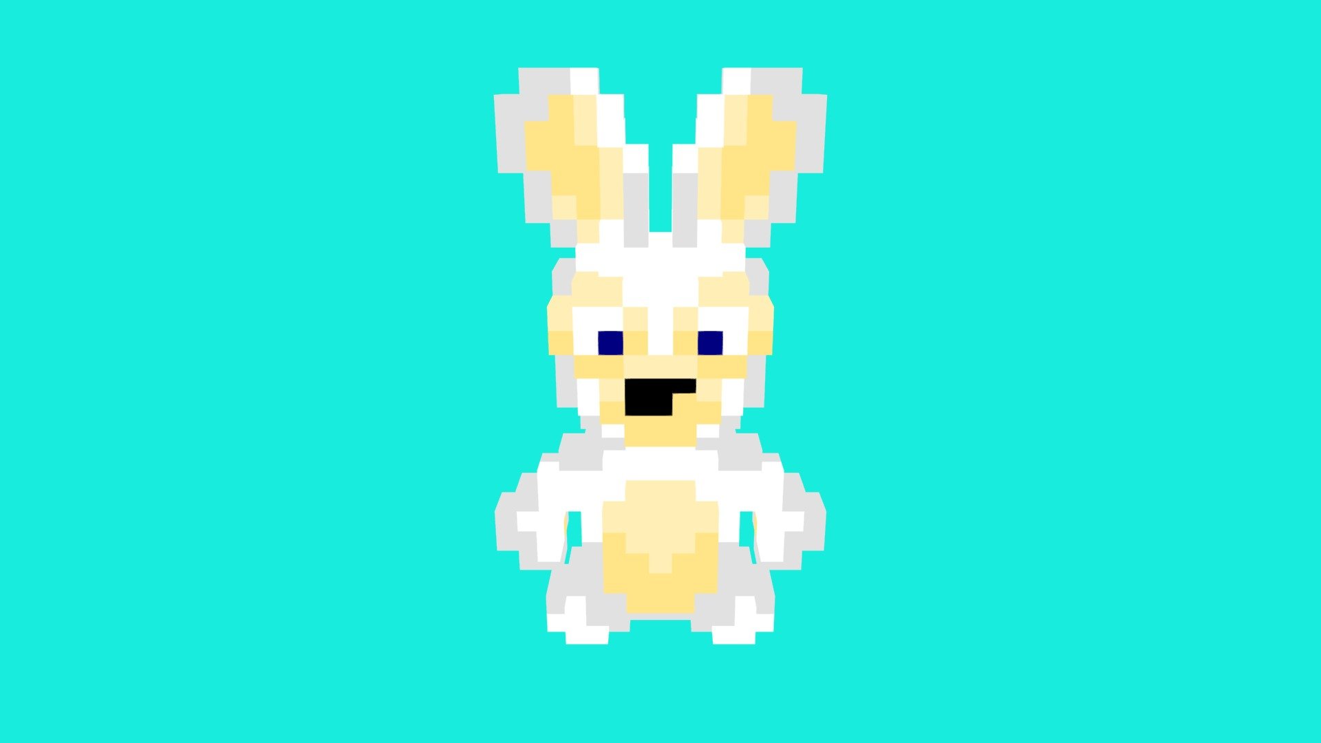 Raving Rabbid Pixel - Download Free 3D model by Robwaah007 [912e293 ...