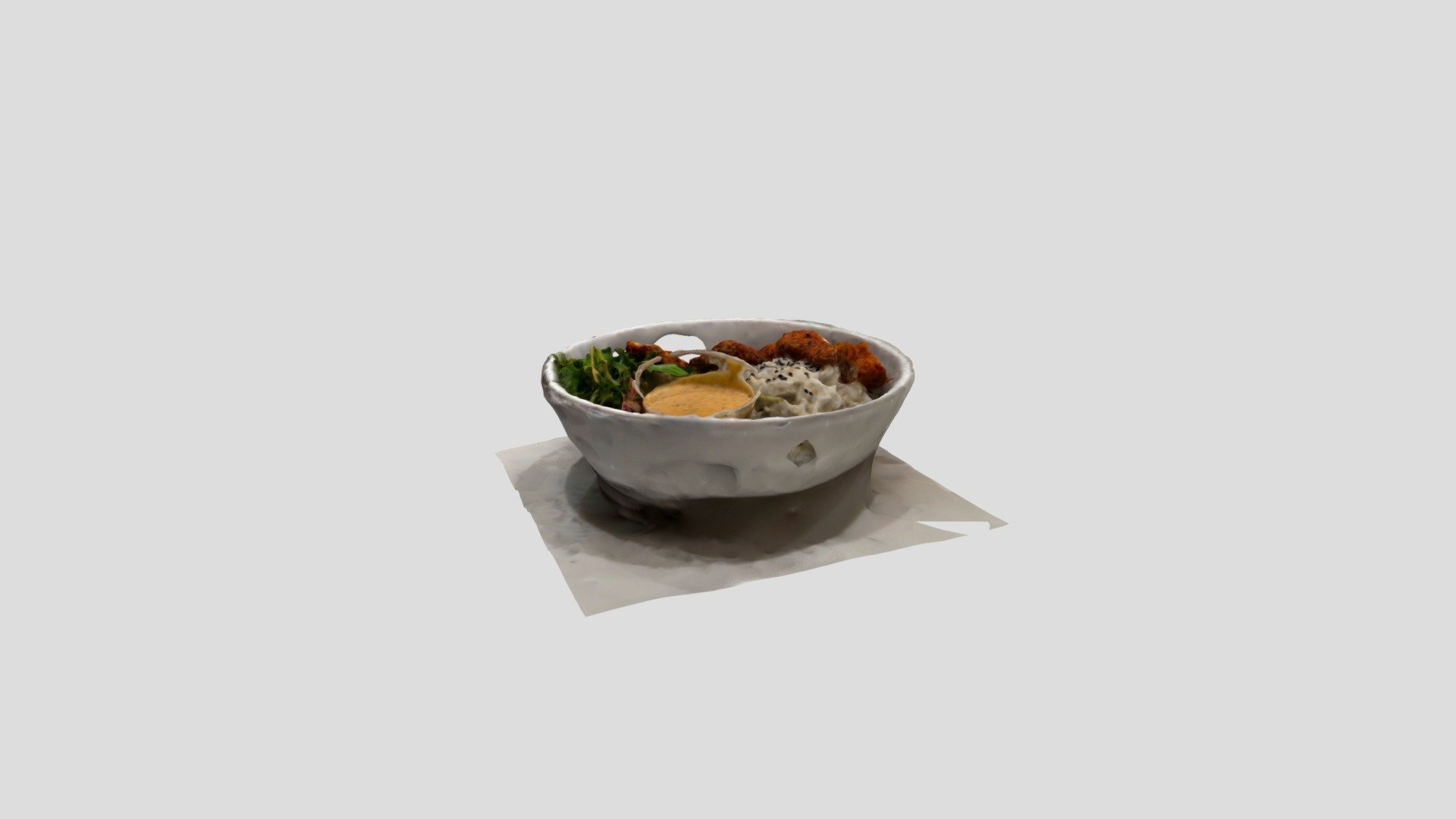 Chicken Katsu Pacific Bowl from Tendergreens - Download Free 3D model ...