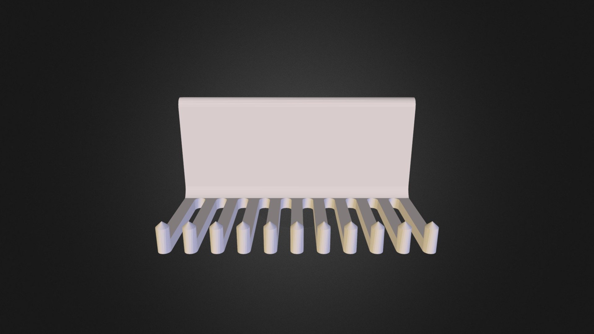 Cubicle Wall Cable Holder using T-Pins - 3D model by 3dindustries ...