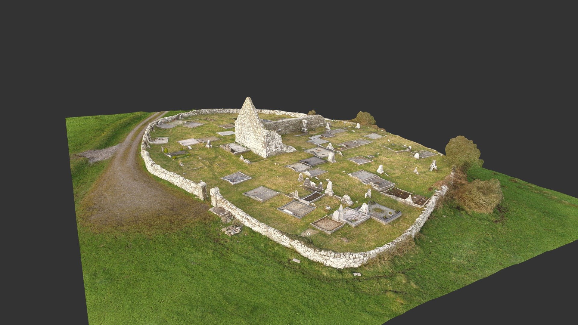 Baslick Early Medieval Church Enclosure - 3D model by HeritageNI.com ...