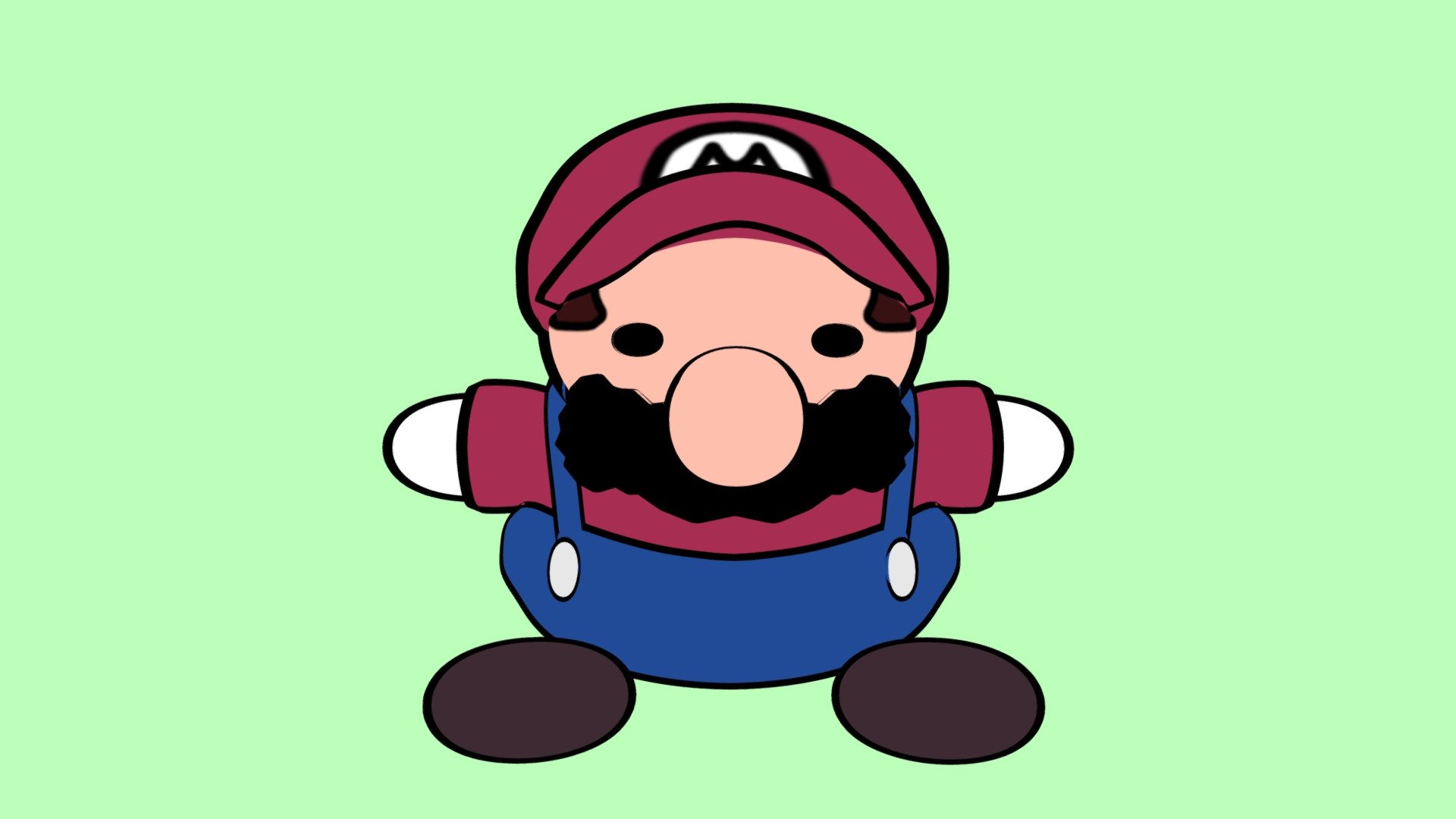 Mario h croissant- Quaso 3d model free download - 3D model by 0ppai ...
