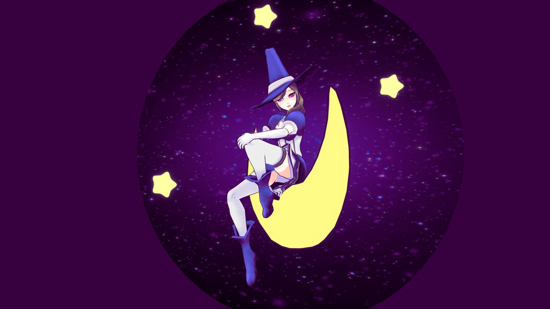 astronomy witch - Download Free 3D model by Edgar_koh [913639e] - Sketchfab