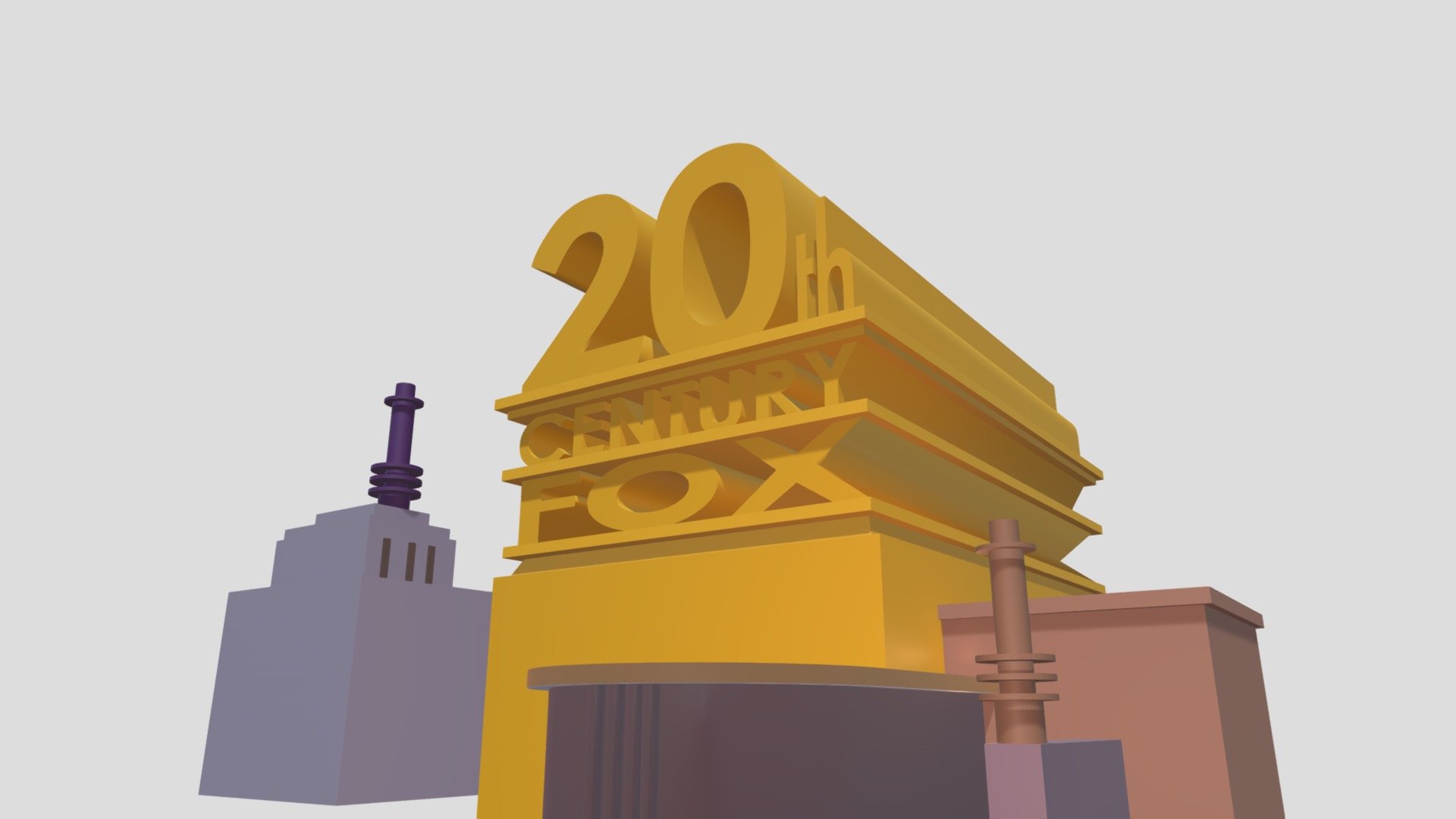 My Fox Logo 1950s Mc Donalds Style Remake - Download Free 3D model by ...