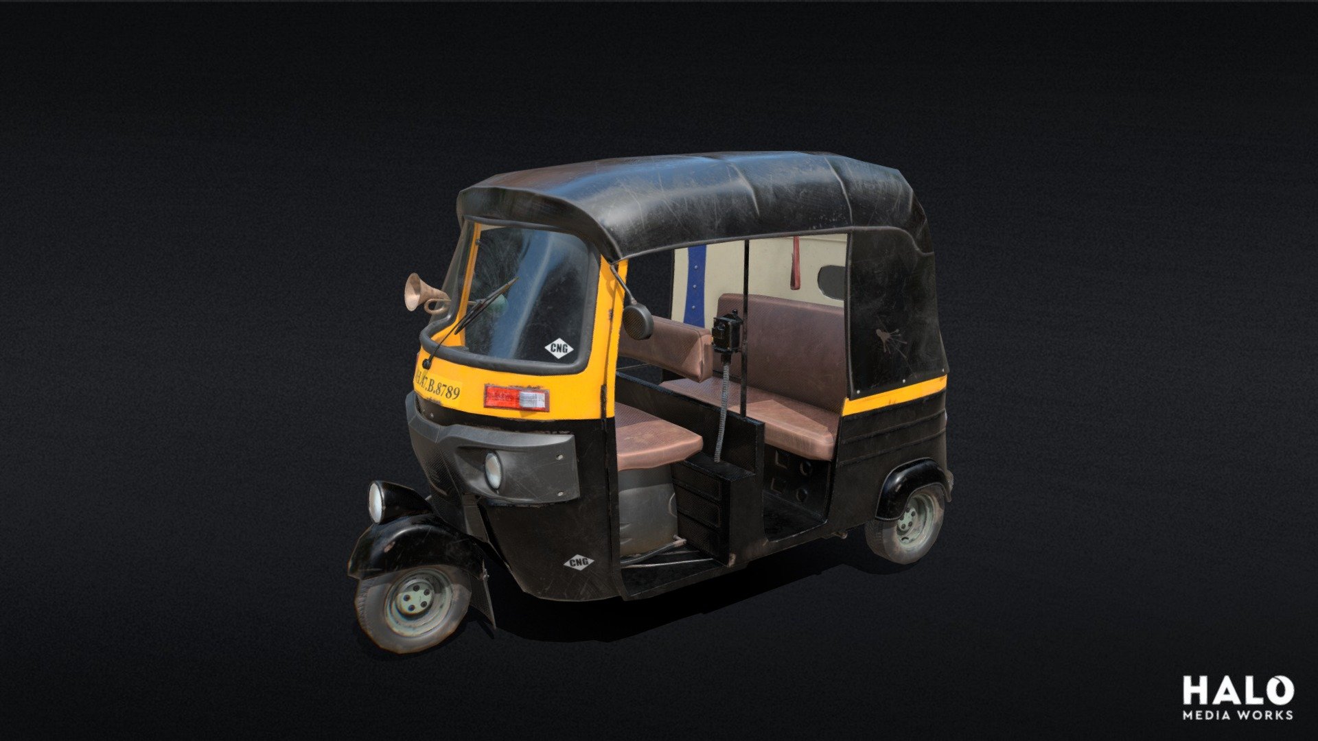 Mumbai Auto Rickshaw - Buy Royalty Free 3D model by Halo Renders ...