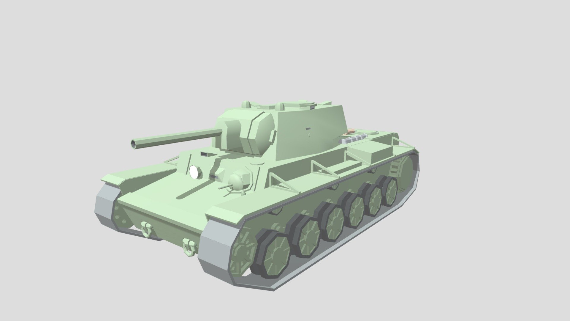 Low-poly KV-1 Soviet Tank - Download Free 3D model by vladrompus ...