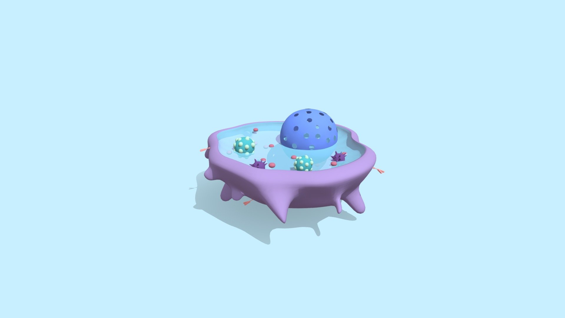 3D Model of a Mast Cell - 3D model by Angel Yang (@angelyang) [913bbdb ...