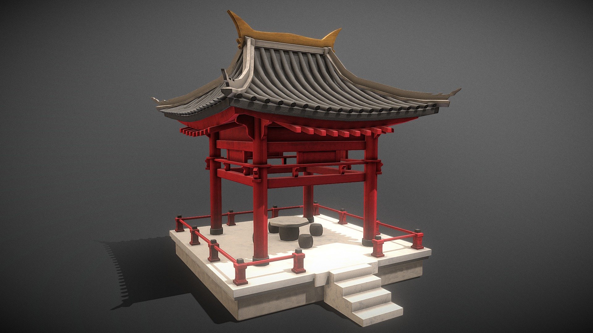 Pavilion - 3D model by 3D modeler (@3DModelerr) [913e0ff] - Sketchfab