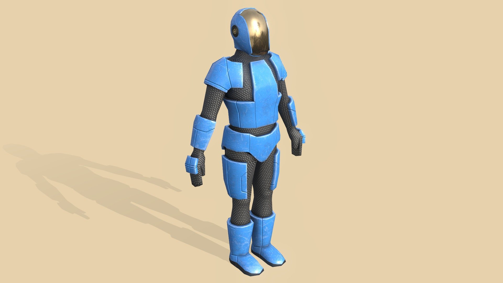 Scifi Space Soldier - 3D model by Billy Jackman (@billyjackman3d ...