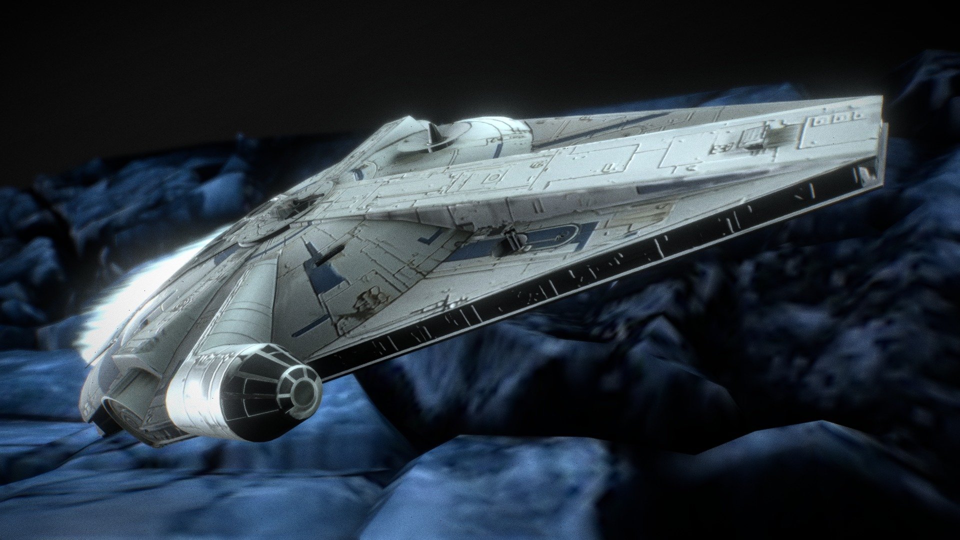 Landos Millenium Falcon - Lowpoly Photobash V1.1 - Download Free 3D ...