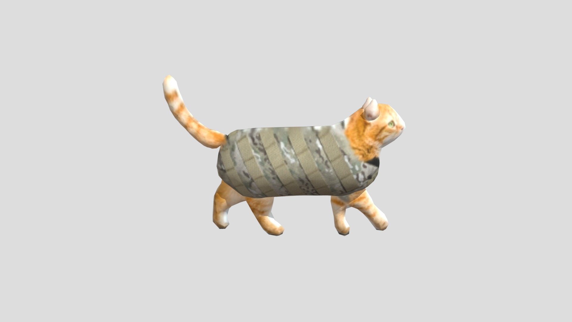 armed cat - Download Free 3D model by yuki0316 [91426ec] - Sketchfab