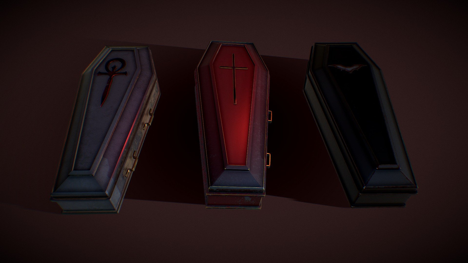 Halloween Coffins with alive Skeleton - 3D model by arloopa [9144346] - Sketchfab