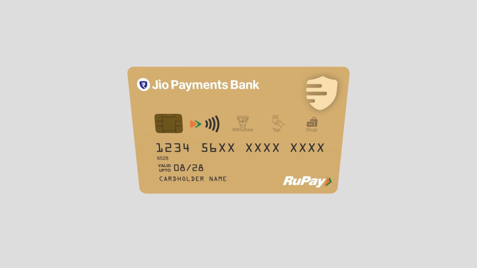 Jio Classic Gold with Shield (Indenting) - 3D model by sainiharsh491 ...