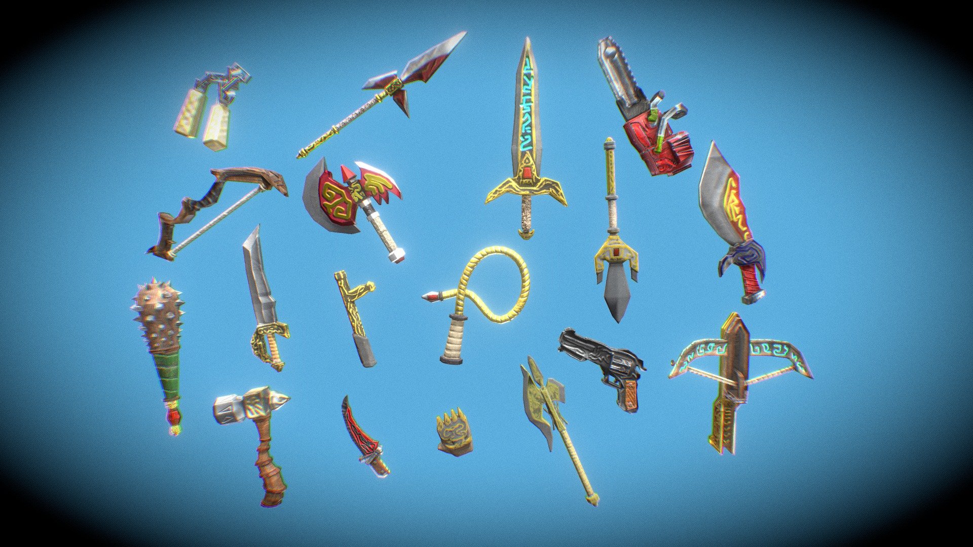 StylizeWeaponSet - 3D model by shet123888 [9148c13] - Sketchfab