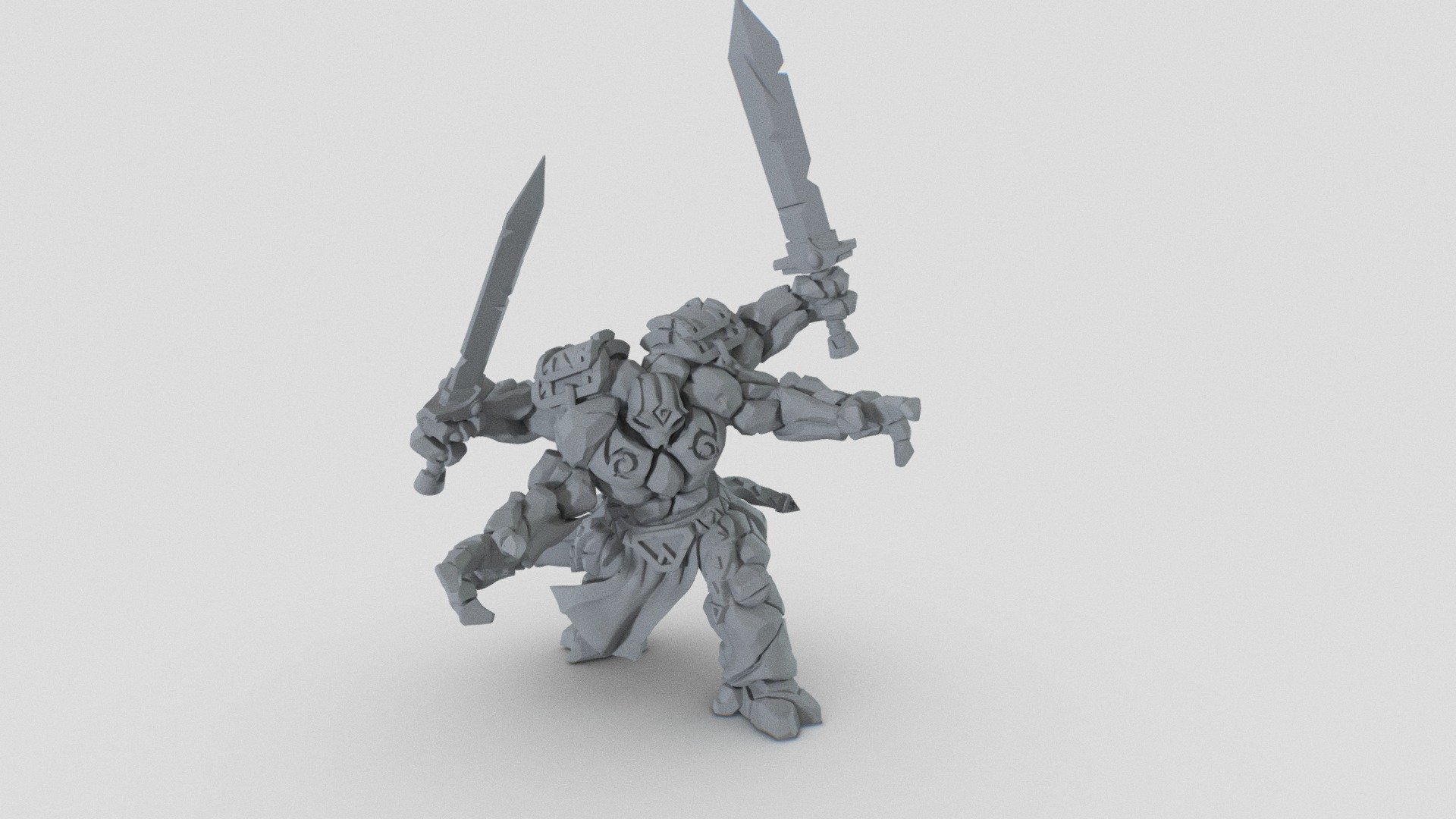 Rune Golem - Runewars Miniature - 3D model by GaryStorkamp (@gary ...