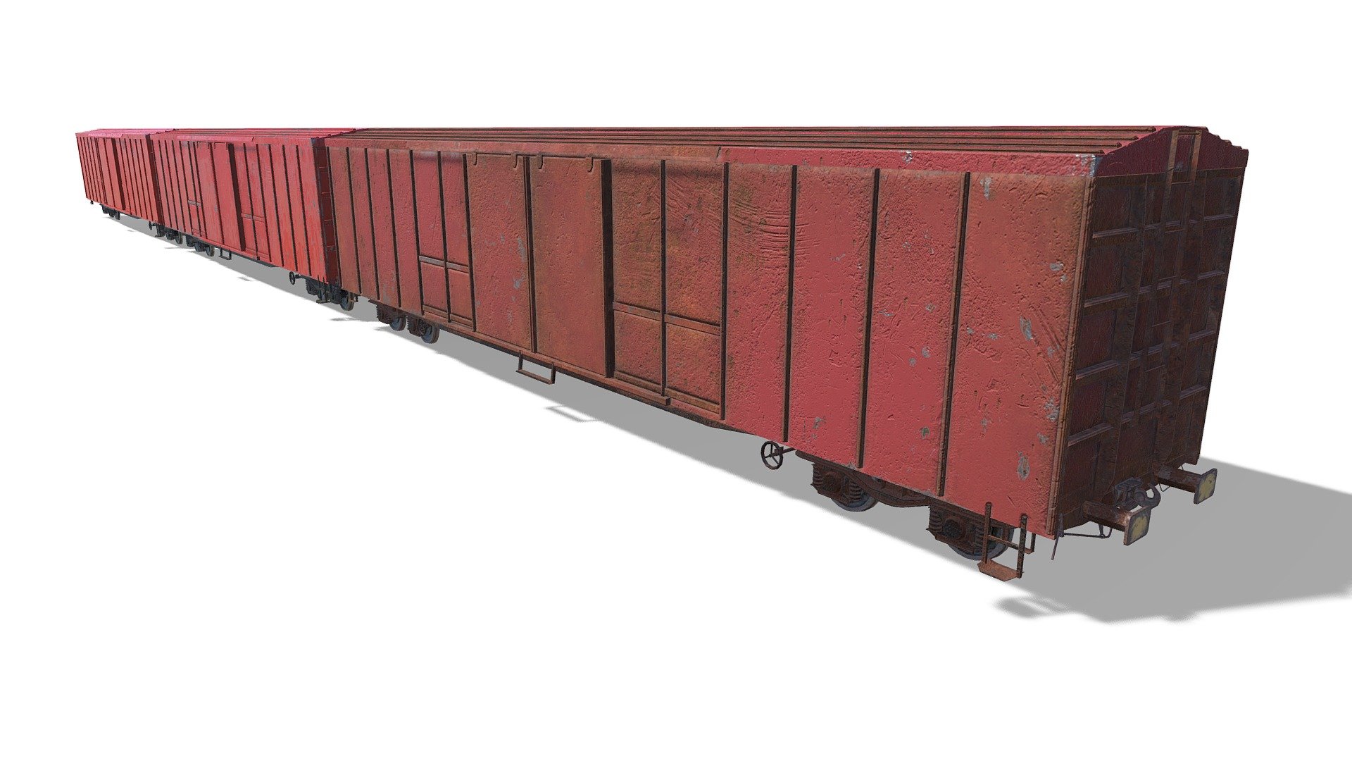 Train / Rail / Railway Cargo Car / Carriage - Buy Royalty Free 3D model ...