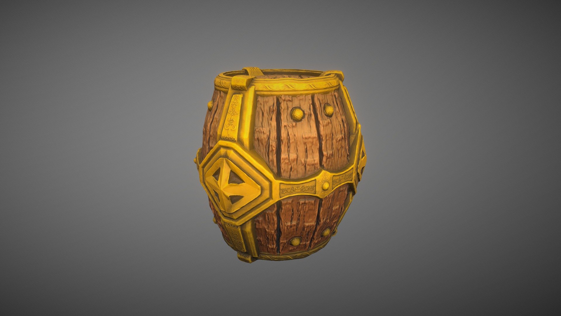 Stylized Barrel - 3D model by Snehadeeppal [914b901] - Sketchfab