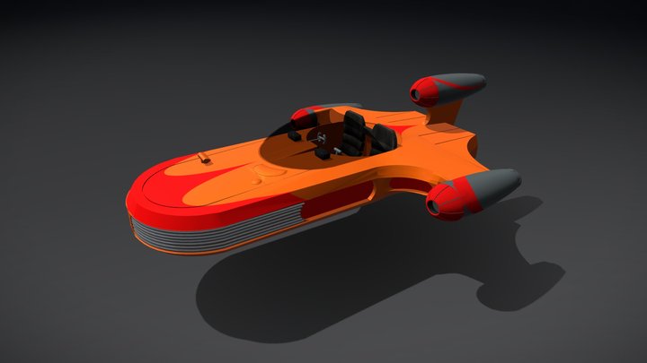 Landspeeder 3D models - Sketchfab