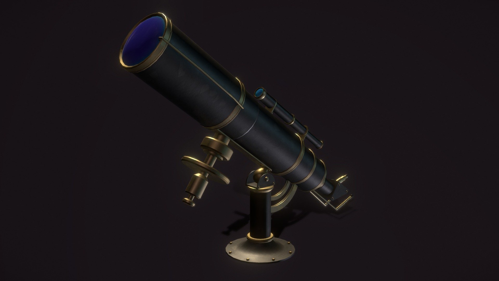 Stylised Telescope - Download Free 3D model by cha (@charlieeoshea ...