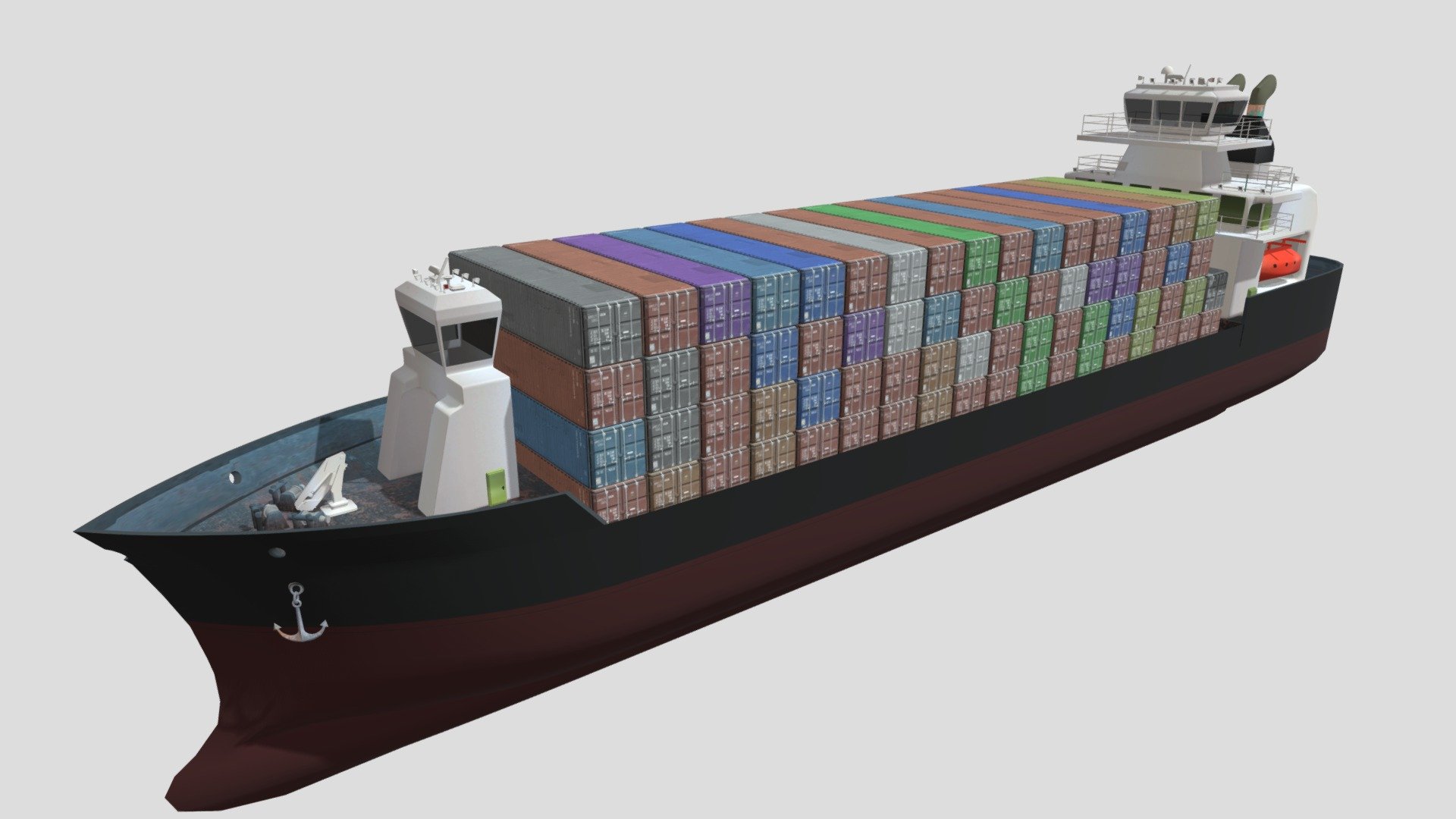Cargo Ship 09 variant b - Download Free 3D model by gogiart ...