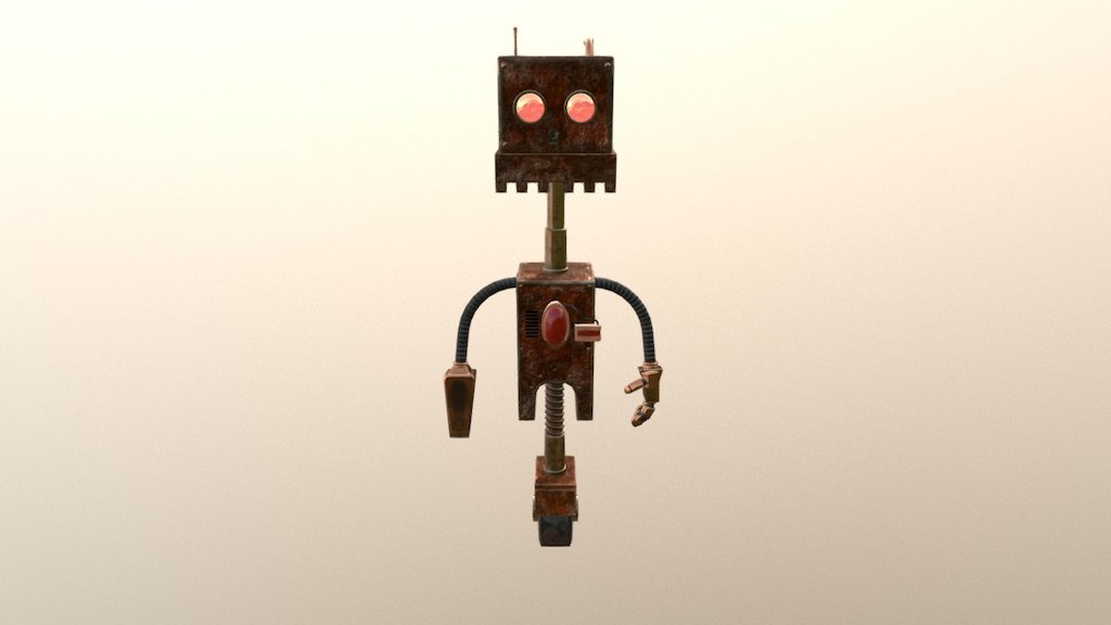 Robot Texture - 3D model by Rachel.Mary.Dougherty [9150cf5] - Sketchfab