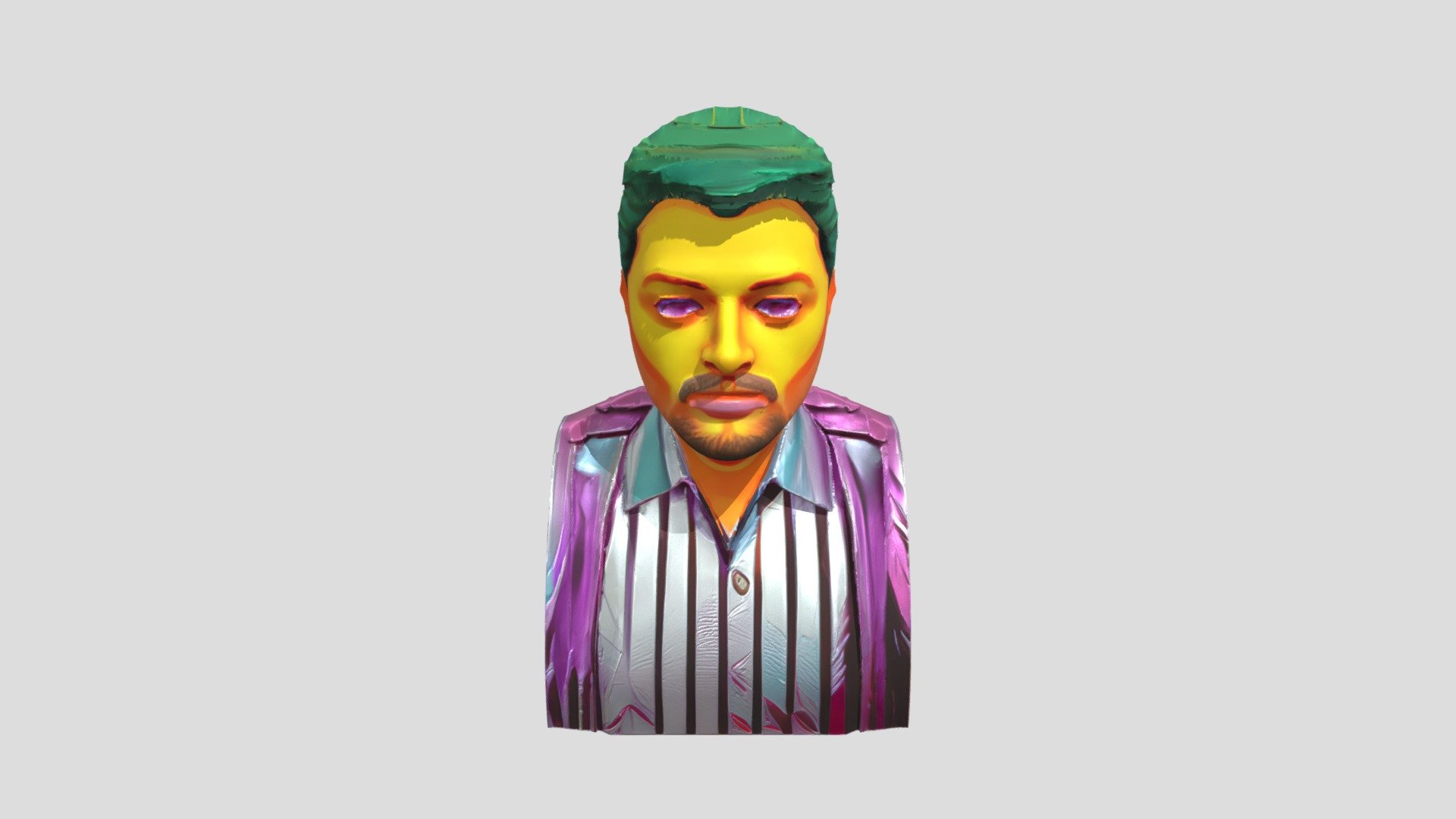 digital portrait of a man - 3D model by choglerahuldashing2025 [9151a9d ...