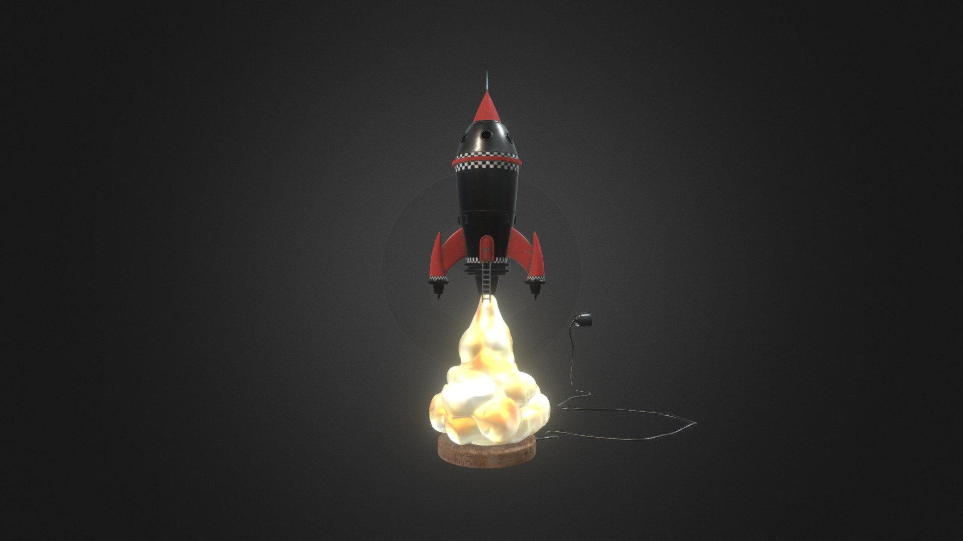 Toy Rocket Lamp - 3D model by Alec Huxley (@alechuxley) [91534f0 ...